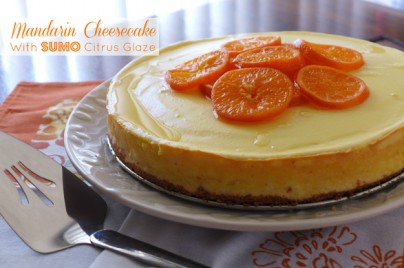 Mandarin Cheesecake with Sumo Citrus Glaze - Nibbles and Feasts
