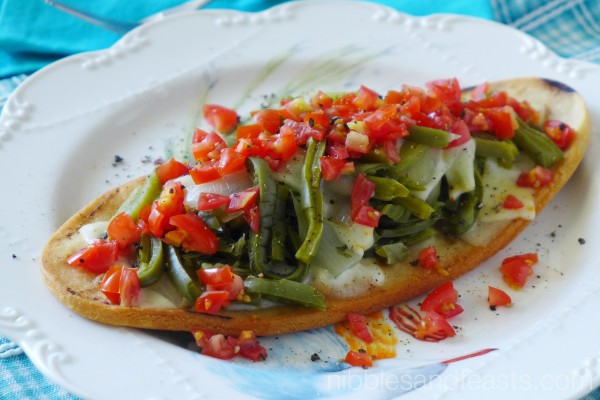 Jalapeño White Cheddar Cactus Huaraches - Nibbles and Feasts