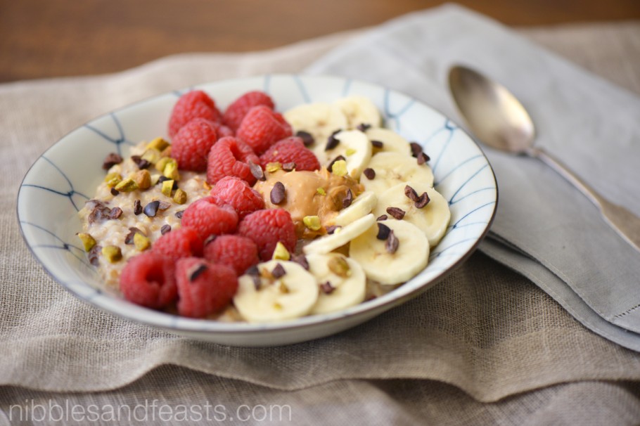 Oatmeal Breakfast Bowl - Nibbles and Feasts