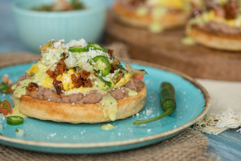 Breakfast Sopes - Nibbles and Feasts