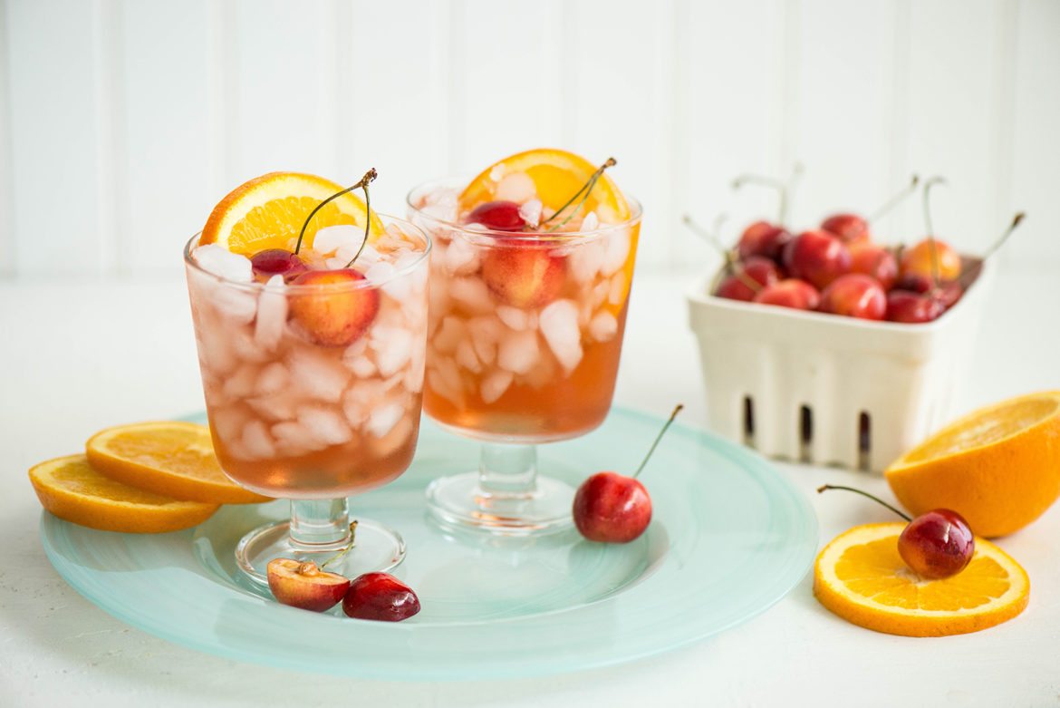 Orange Cherry Smash - Nibbles and Feasts