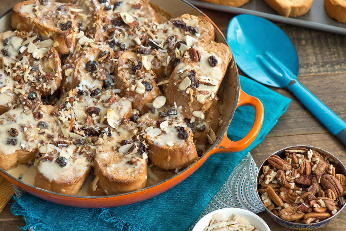 Tres Leches Capirotada - Nibbles and Feasts