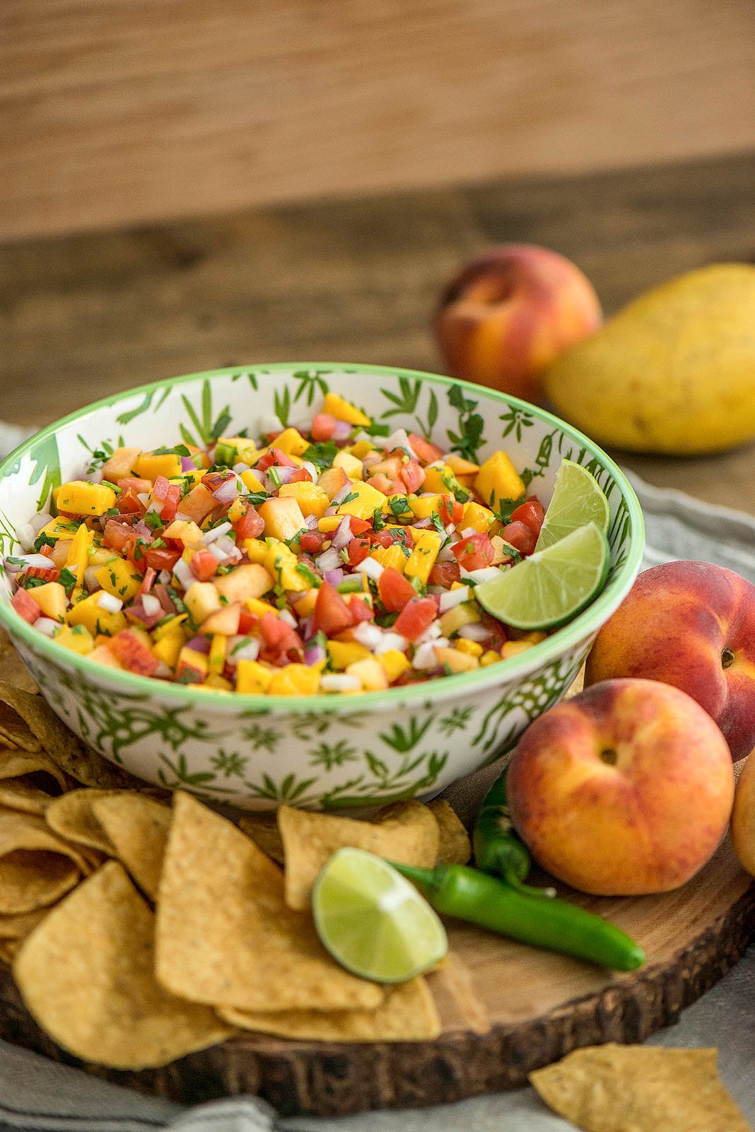 Peach Mango Salsa - Nibbles and Feasts
