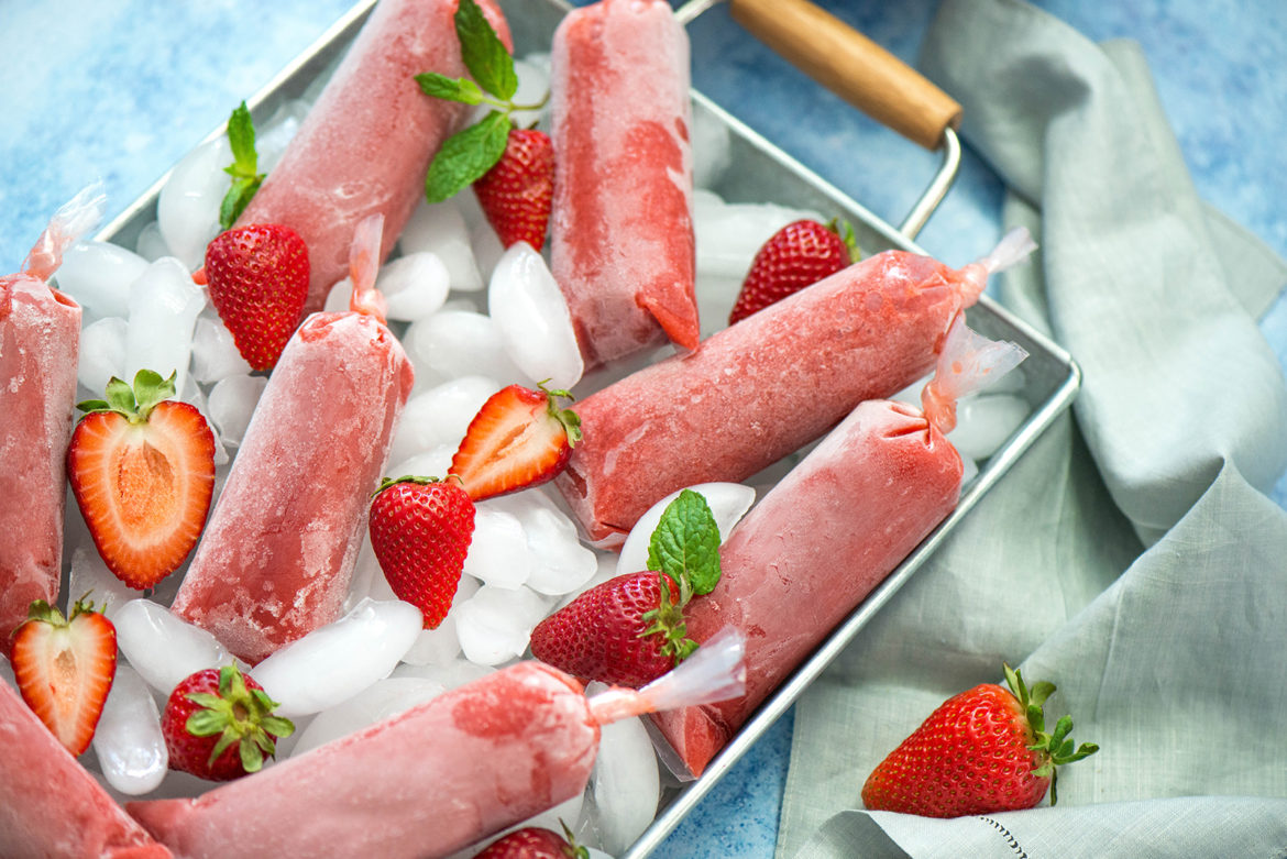 Strawberry Mint Bolis - Nibbles and Feasts