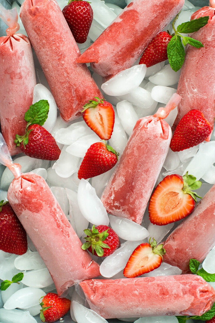 Strawberry Mint Bolis - Nibbles and Feasts