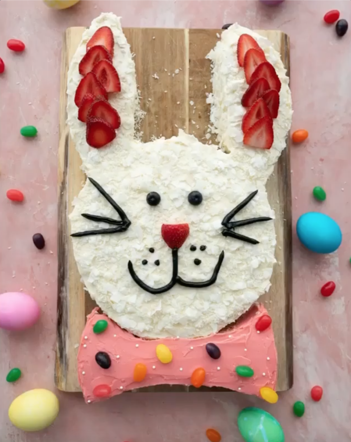 Easter Bunny Cake - Nibbles and Feasts