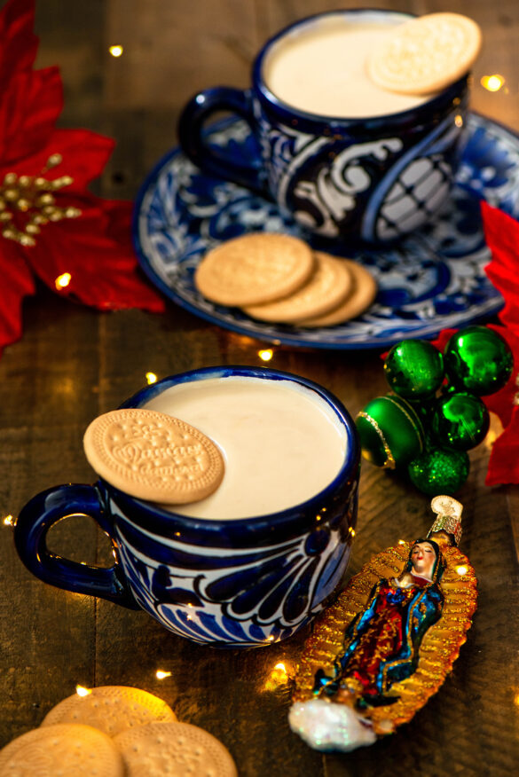Atole de Galletas Marias - Marias Cookies Atole - Nibbles and Feasts
