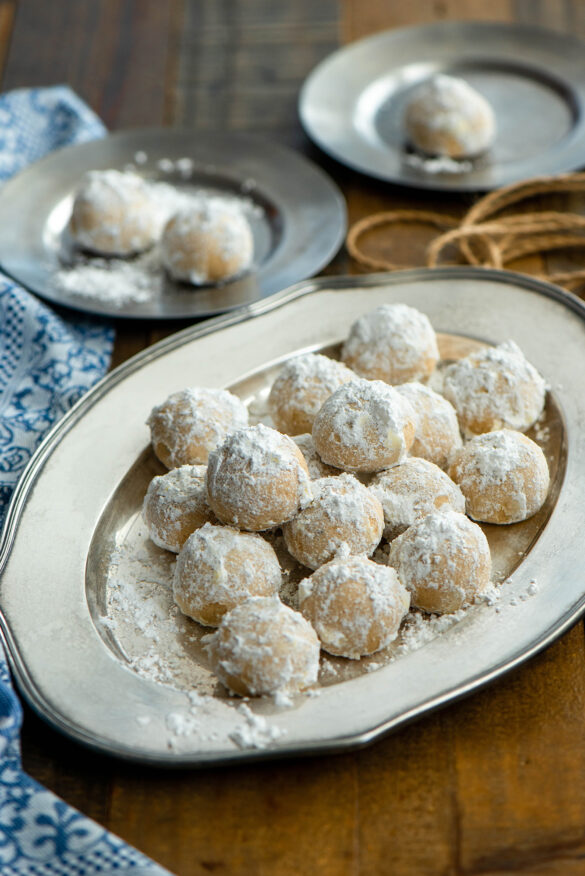 Ginger Snowball Cookies - Nibbles and Feasts