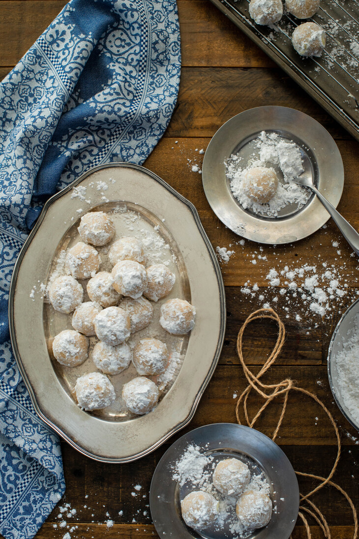 Ginger Snowball Cookies - Nibbles and Feasts