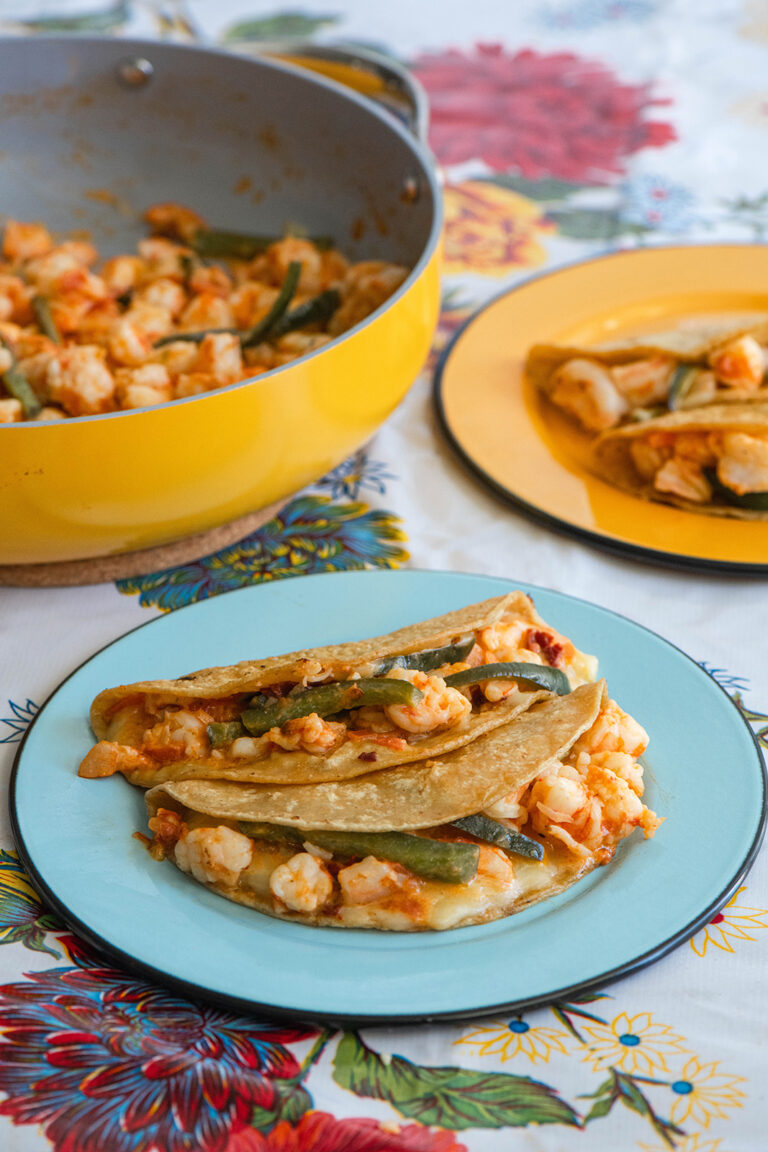 Tacos Gobernador - Nibbles and Feasts