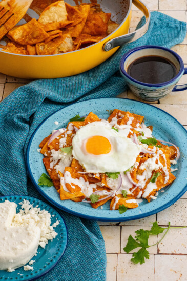 Chile Morita Chilaquiles - Nibbles and Feasts