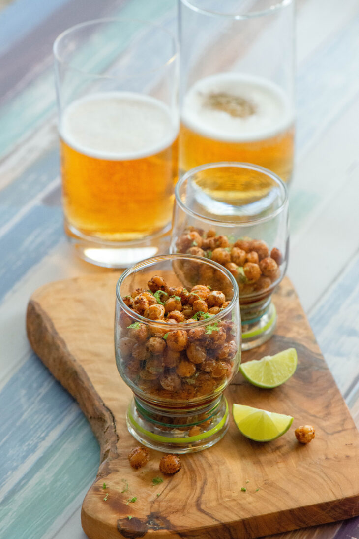 Spicy Garbanzo Beans - Nibbles and Feasts